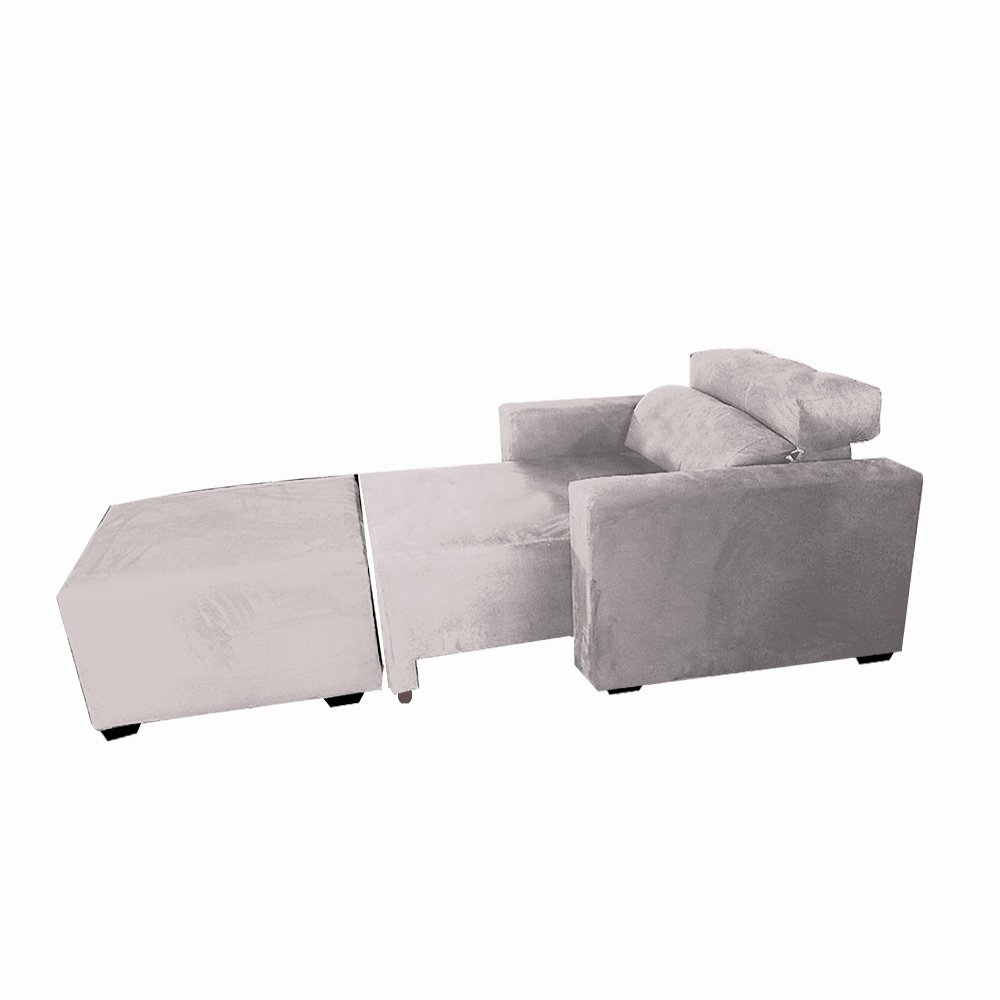 Poltrona Retratil e Reclinavel Bianca + Puff Billa | MadeiraMadeira