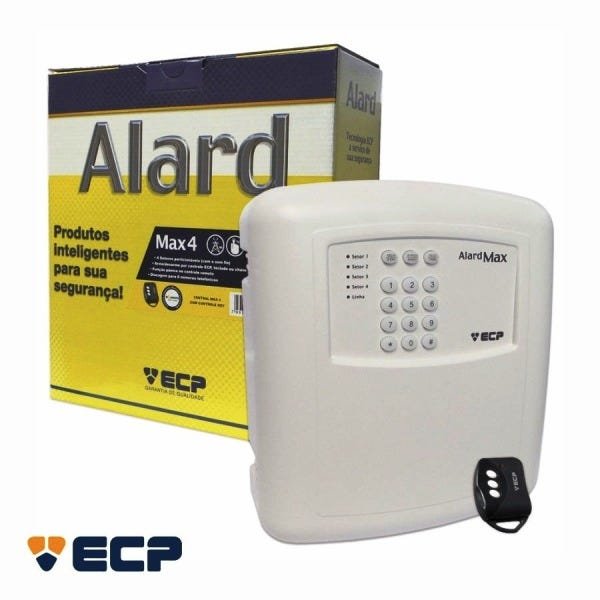 Kit Alarme sem Fio Ecp Completo com Discadora Integrada | MadeiraMadeira