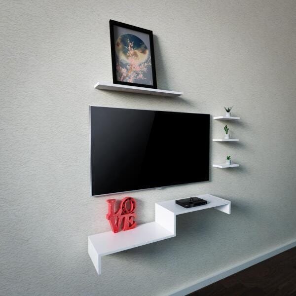 Rack Suspenso Kit Moderno TV 42 Polegadas | MadeiraMadeira