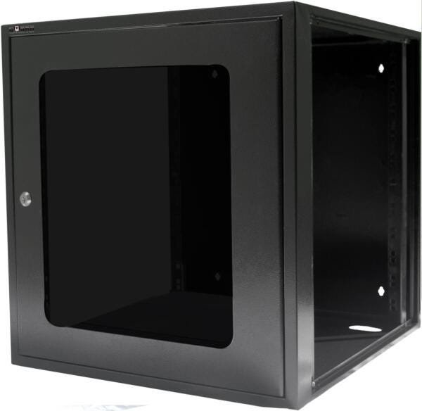 Mini Rack 19 Polegadas 12U X 470mm Preto Steel Telecom | MadeiraMadeira