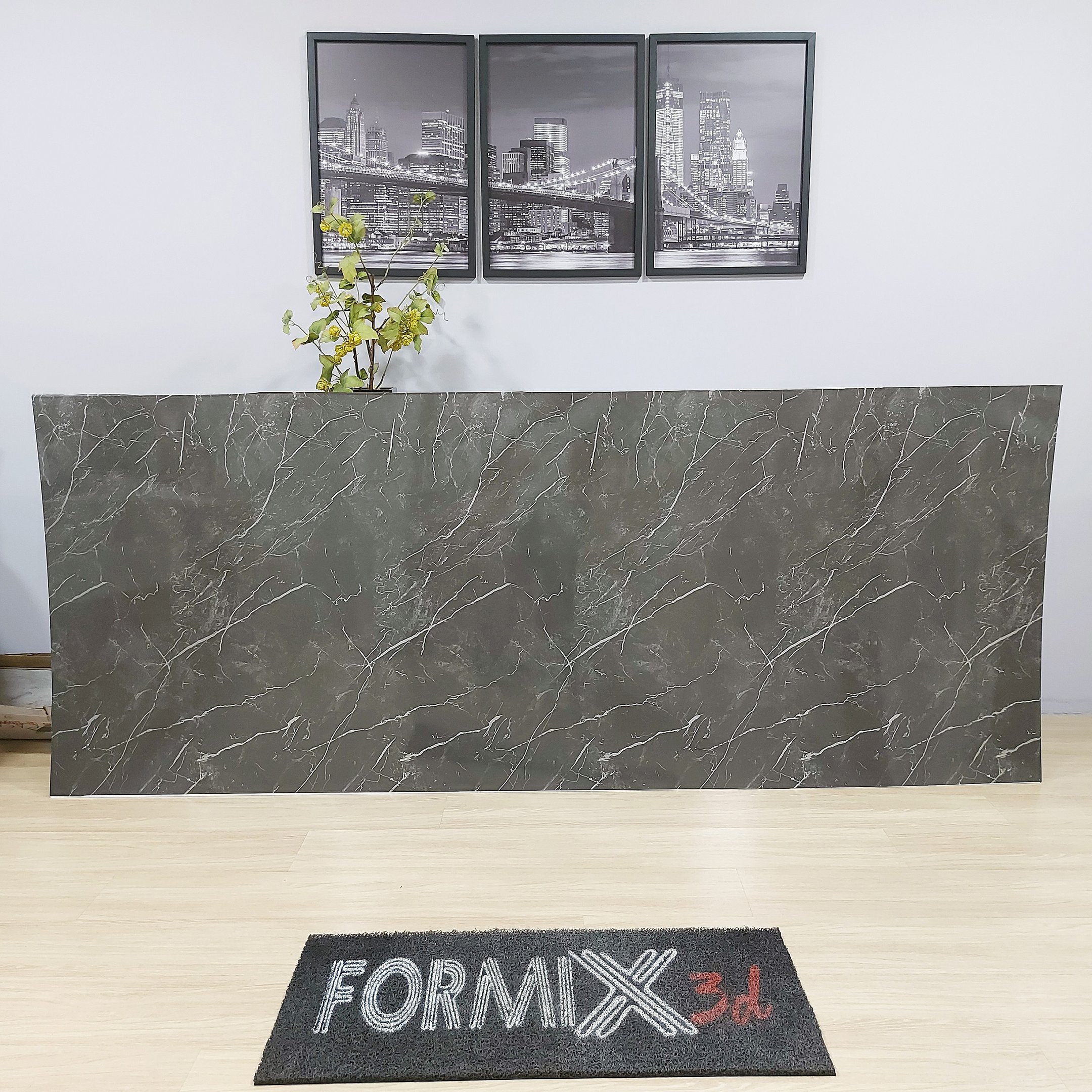 Revestimento em Placa Flexível Efeito Mármore Formix 3d (1 X 2,50m ...