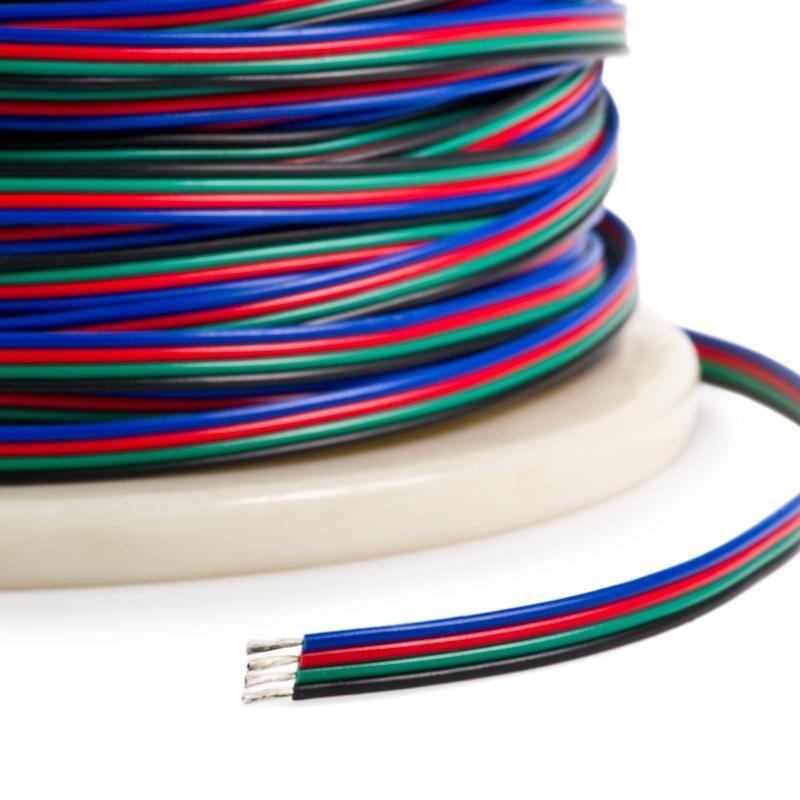 Fio para Fita Led Rgb 4 Vias - 5 Metros | MadeiraMadeira