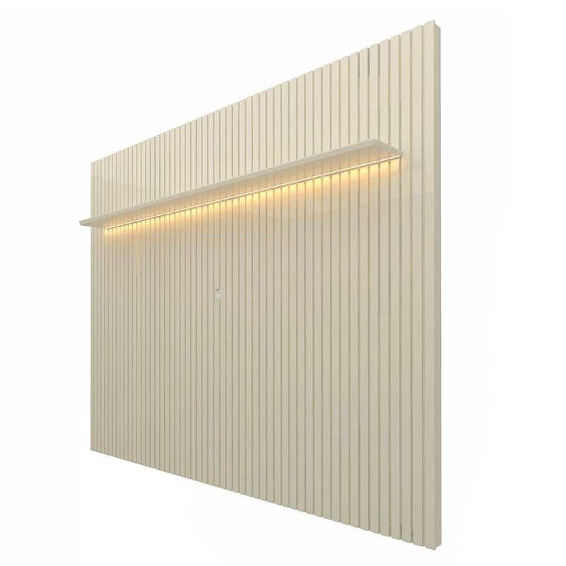 Painel Ripado 230x250 com Led para Tv 85 Polegadas Nobre Gelius Off ...