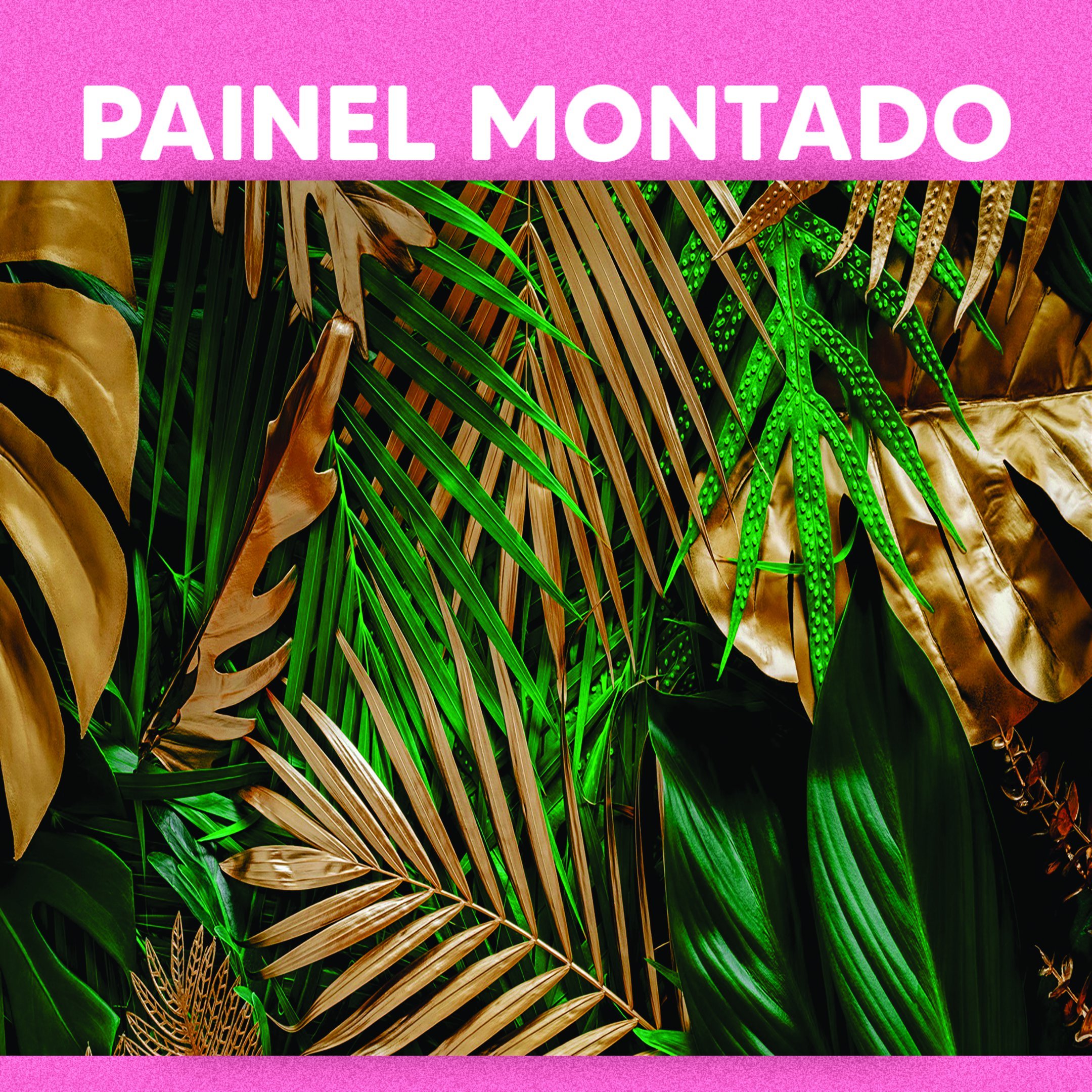 Papel de Parede 3D Painel 4M Folha Pinheiro Esverdeado Adesivo realista ...