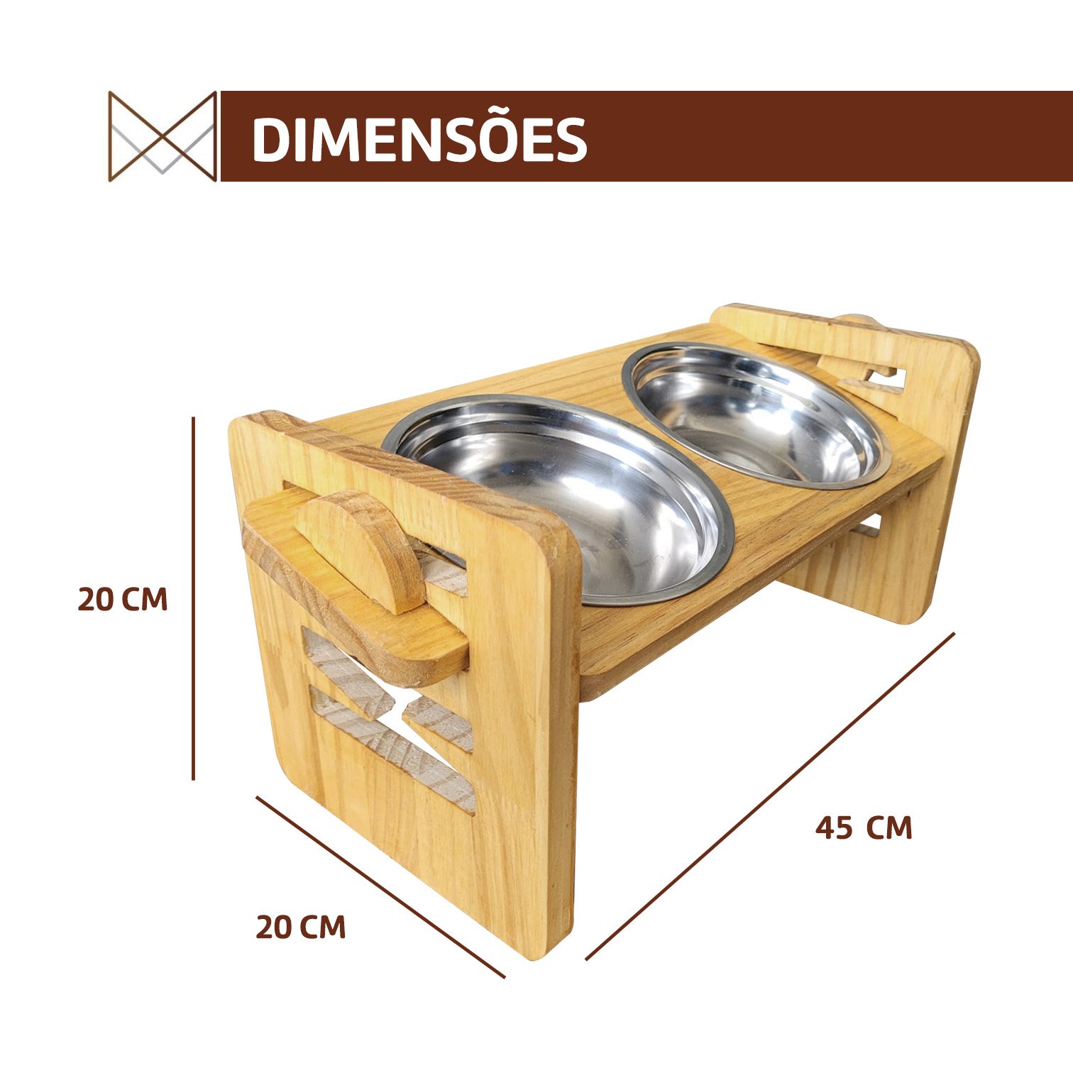 Comedouro Pet Elevado Duplo Cachorro E Gato Regulagem Manual ...
