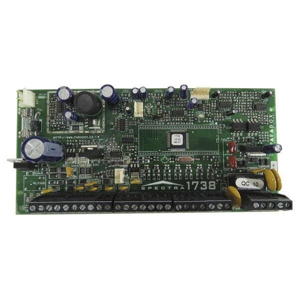 Placa Central de Controle Paradox Spectra 1738Nb 16 Zonas | MadeiraMadeira