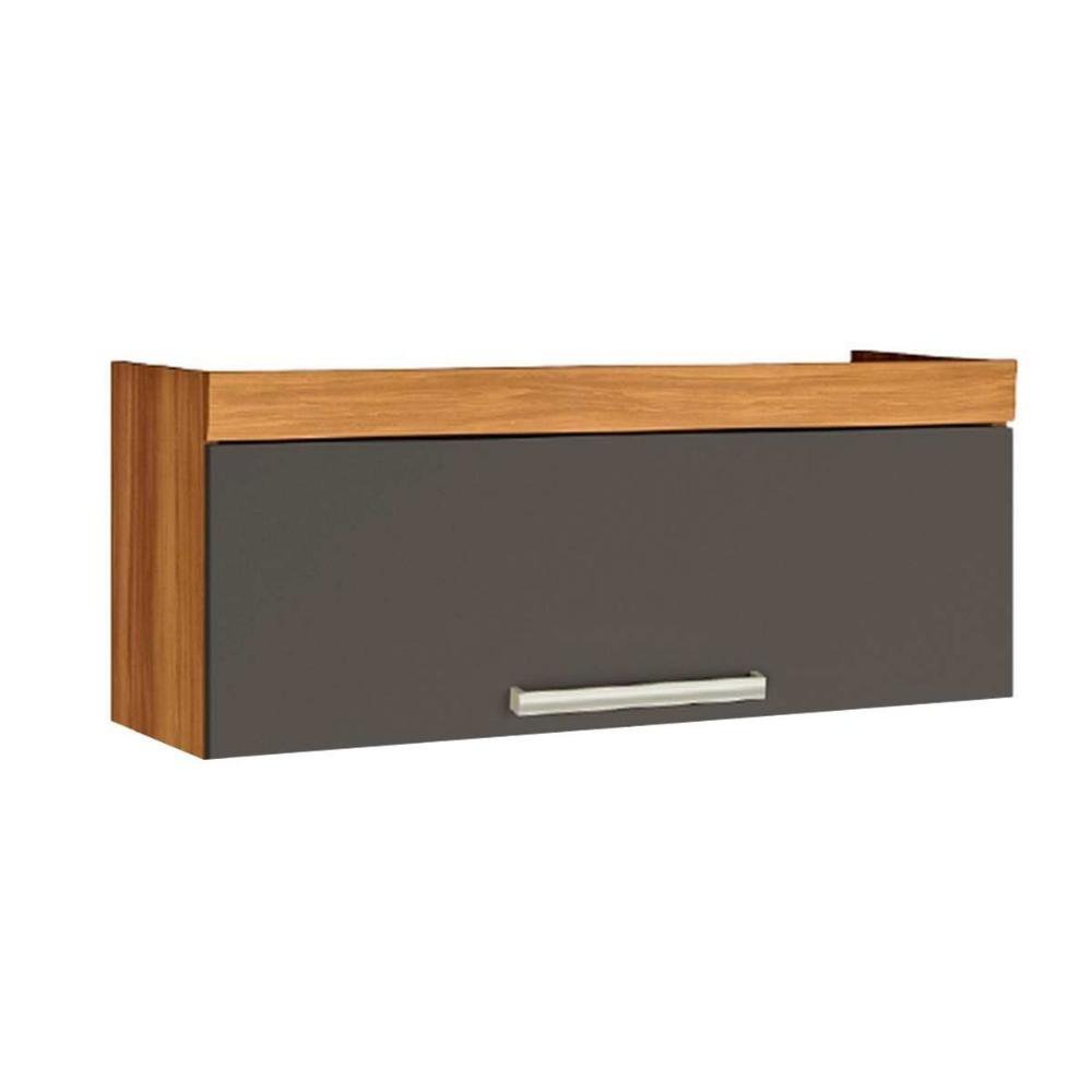 Armário Aéreo Cozinha Modulado Burguesa c/ 1 Porta Basculante Freijo ...