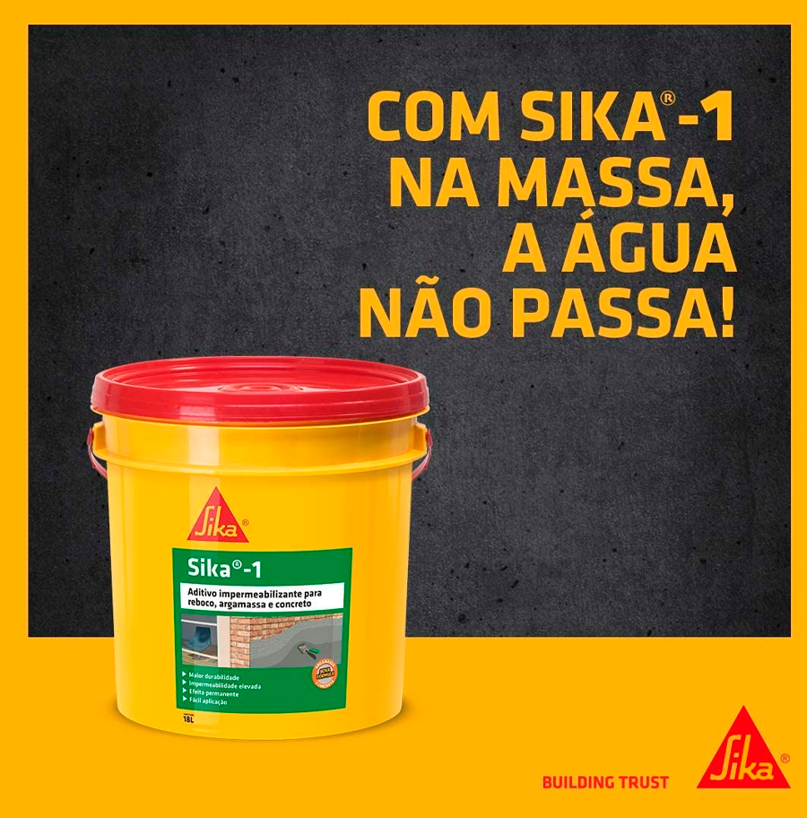 Sika-1 Impermeabilizante Aditivo 1lt | MadeiraMadeira