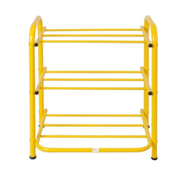 Sapateira 3 Andares Pintura Elestrostática Amarelo Brilhante 6 Pares ...