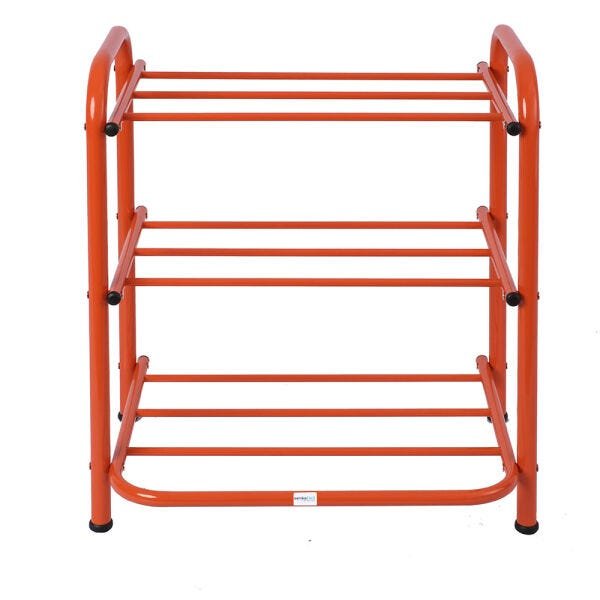 Sapateira 3 Andares Pintura Elestrostática Laranja Brilhante 6 Pares ...