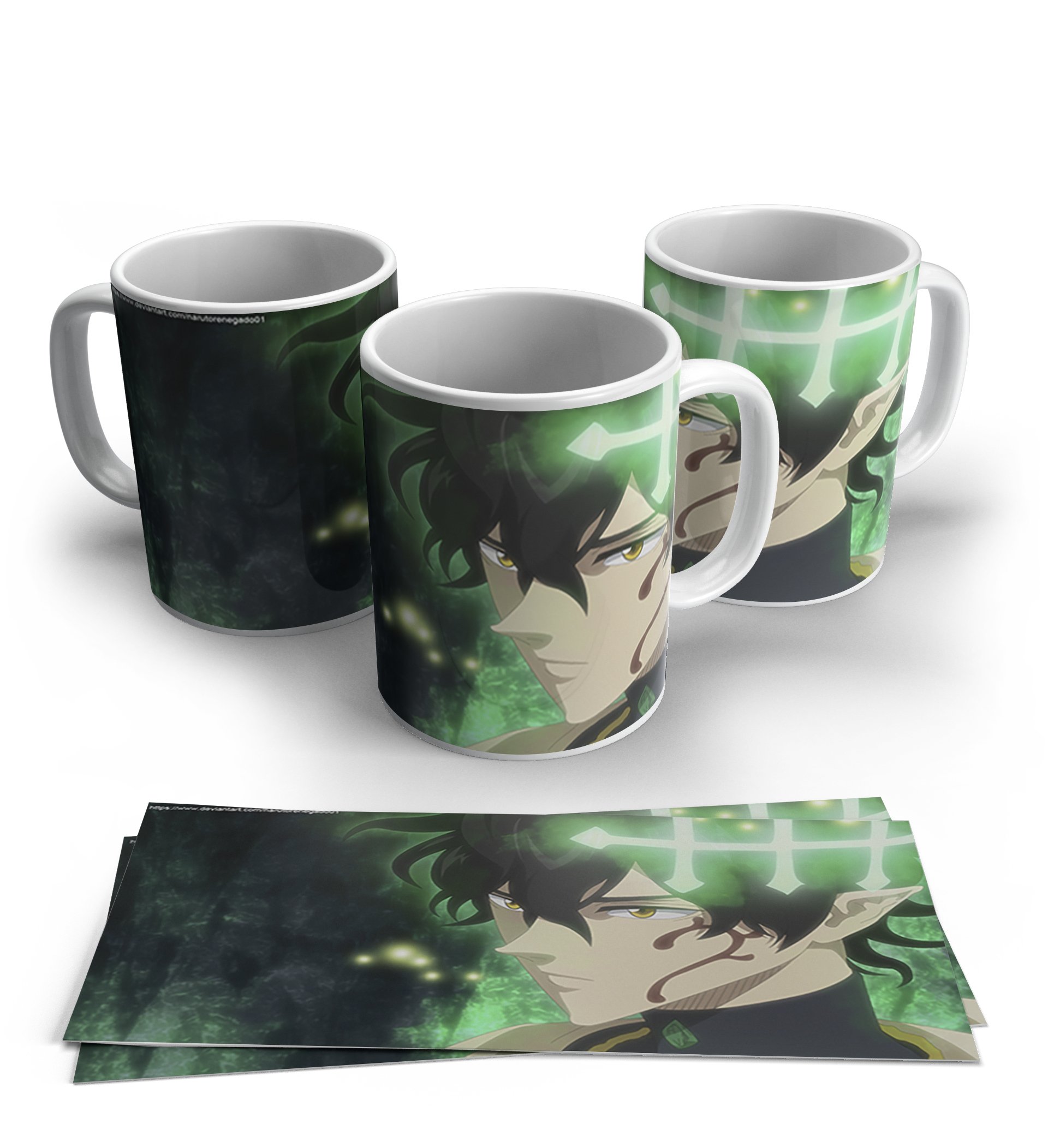 Caneca de Porcela Anime Black Cover Modelo 02 | MadeiraMadeira