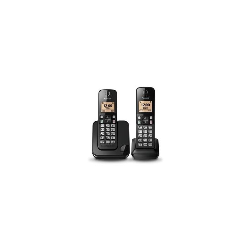 Telefone Panasonic Kx-Tgc352 - com Bina - Preto - 110V - 2 Unidades | MadeiraMadeira