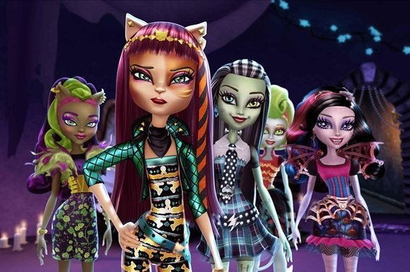 Painel Lona Monster High 150x100cm | MadeiraMadeira