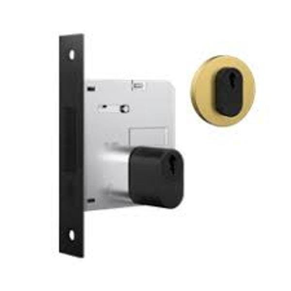 Fechadura Bater Correr Bico Papagaio Stam 1006 Gold Redonda ...