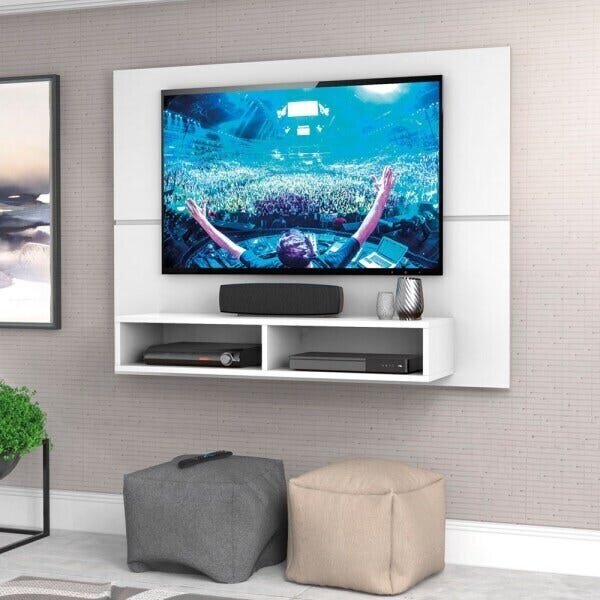 Painel para TV até 49 Polegadas New Slim Branco Ártico - Zanzini ...