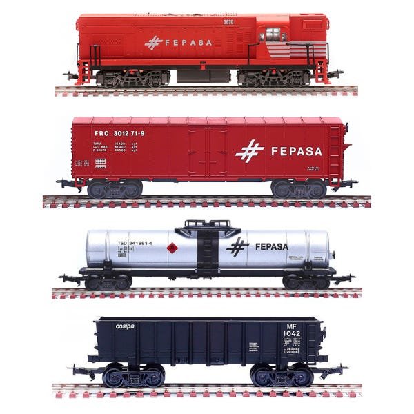 Trem Eletrico Frateschi Carga Fepasa 6512 Frateschi | MadeiraMadeira