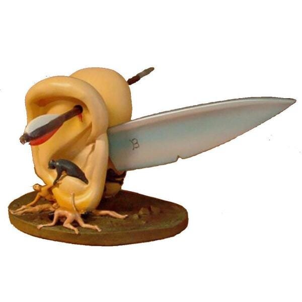 Escultura Parastone Bosch "Ears with knife" 9cm | MadeiraMadeira