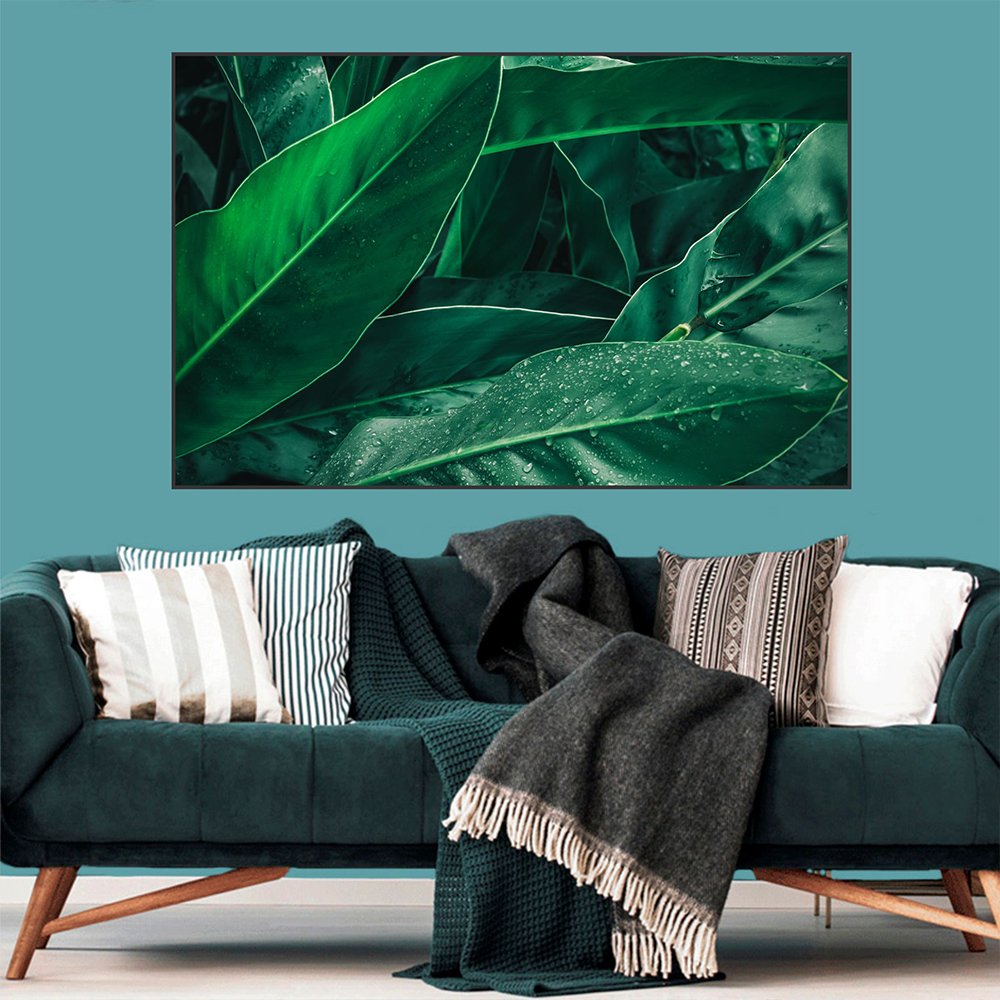 Quadro Canvas Folhas Grandes 1,00x1,30 | MadeiraMadeira