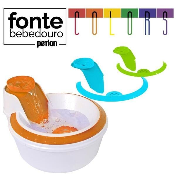 Fonte Cães e Bebedouro para Gatos Petlon Colors Diversas Cores ...