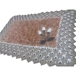 Tapete Luxo Crochê Marrom Artesanal | MadeiraMadeira