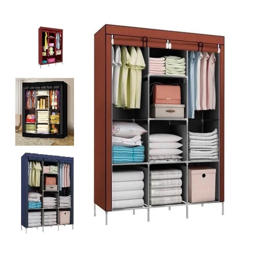 GUARDA ROUPA GRANDE PORTATIL ARMARIO ARARA CABIDEIRO DOBRAVEL ROUPEIRO ...