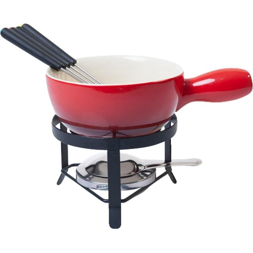 Conjunto para Fondue Cerâmica Vermelho com 8 Peças - Brinox ...