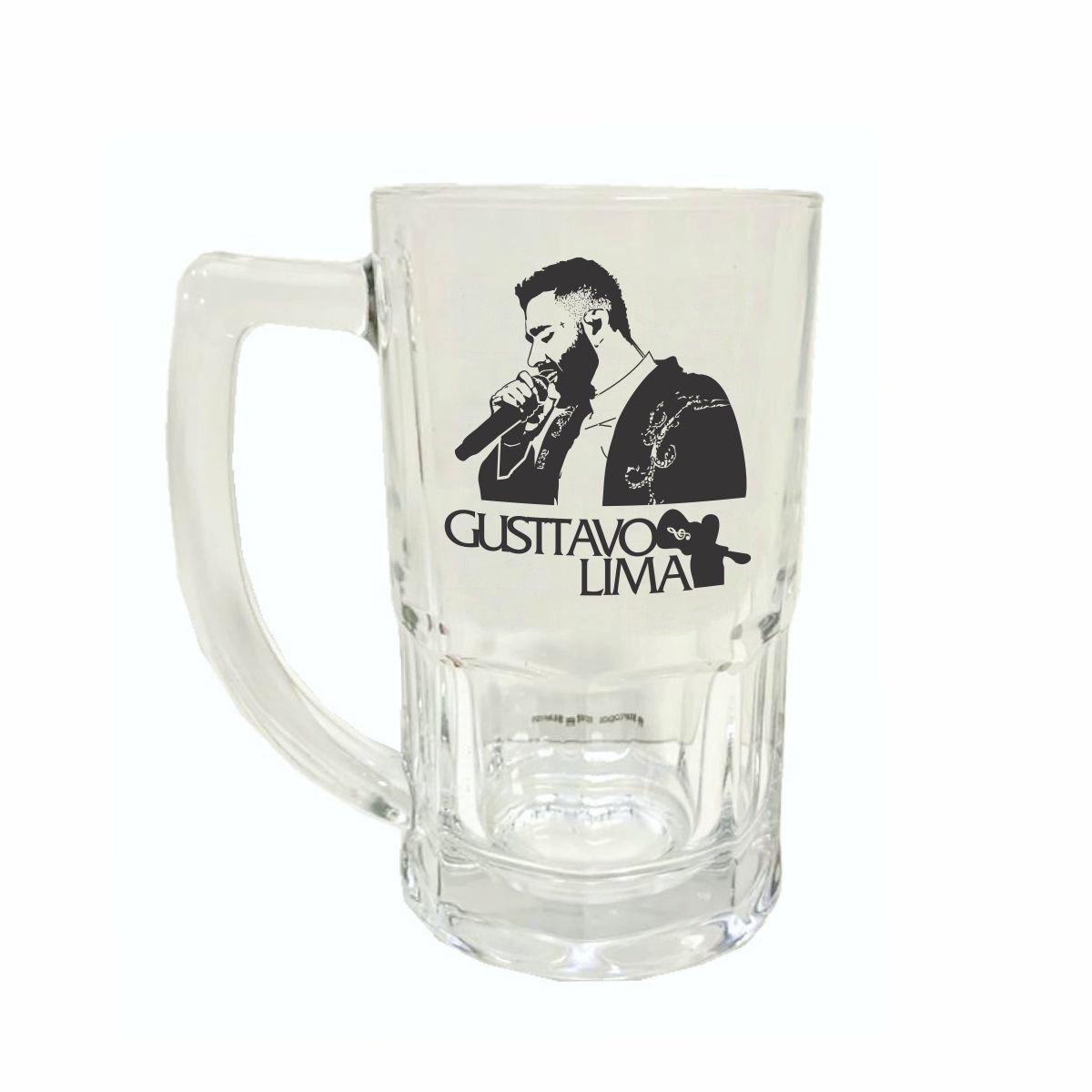 Caneca de Chopp de Vidro Gusttavo Lima (340ml) | MadeiraMadeira