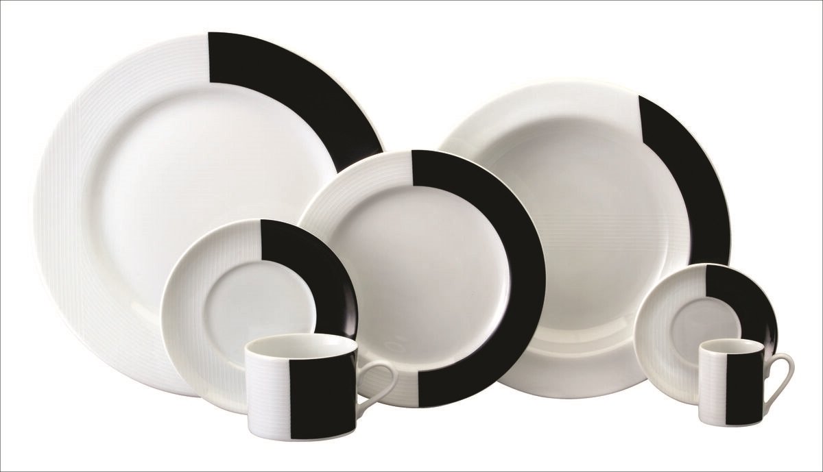 Aparelho de Jantar Porcelana Schmidt 40 Peças - Dec. Sedna | MadeiraMadeira