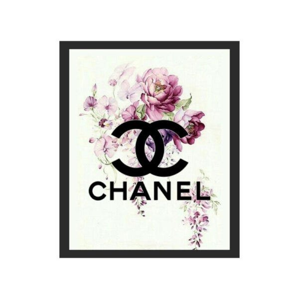 Quadro Decorativo Chanel 30 Cm Com Vidro | MadeiraMadeira