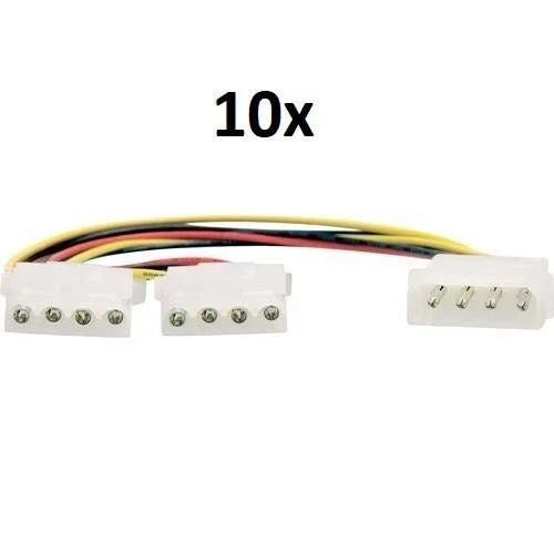 Kit com 10 Cabo Y Duplicador Molex Ide para Fonte 5,25 x 2F 5,25 ...