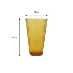 JOGO COPO VIDRO 340 ML 6 PCS | MadeiraMadeira