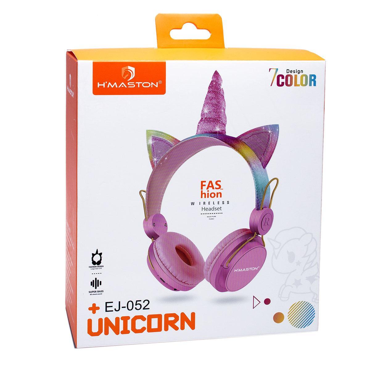 Fone de Ouvido sem Fio Bluetooth Unicornio - Rosa-claro | MadeiraMadeira
