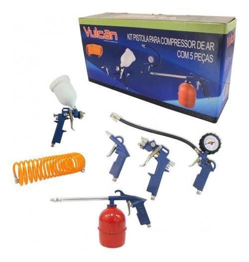 Kit Compressor De Ar Direto Universal Completo Com 5 Peças | MadeiraMadeira