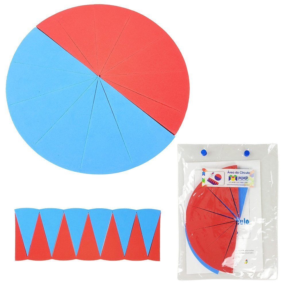 Área do Círculo Aluno em EVA Material Pedagógico Didático | MadeiraMadeira