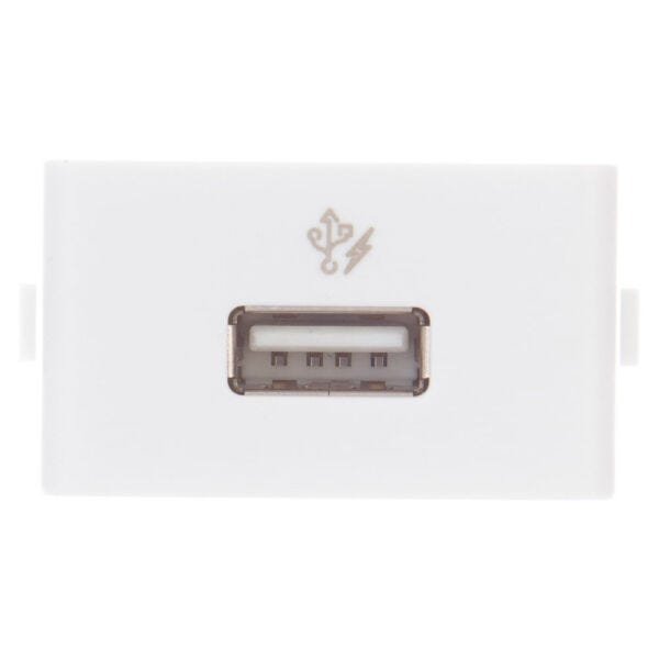 MÓDULO DE TOMADA USB 1A 2.0 127/220V BRANCO LUNARE SCHNEIDER | MadeiraMadeira
