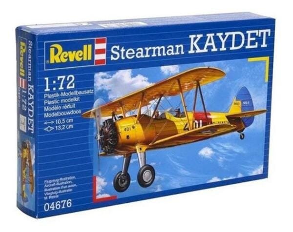 Kit Revell Avião Boeing Stearman Kaydet Rev 04676 1/72 Plast ...