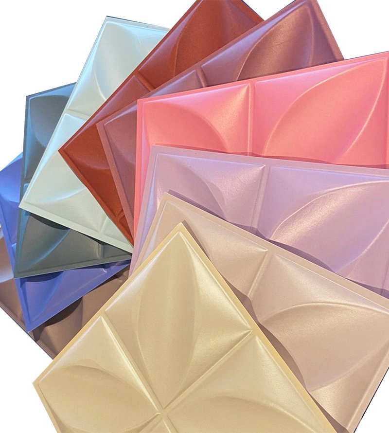 10 Placas Decorativas Revestimento de Parede Pvc 3d - Pétalas Pérola ...