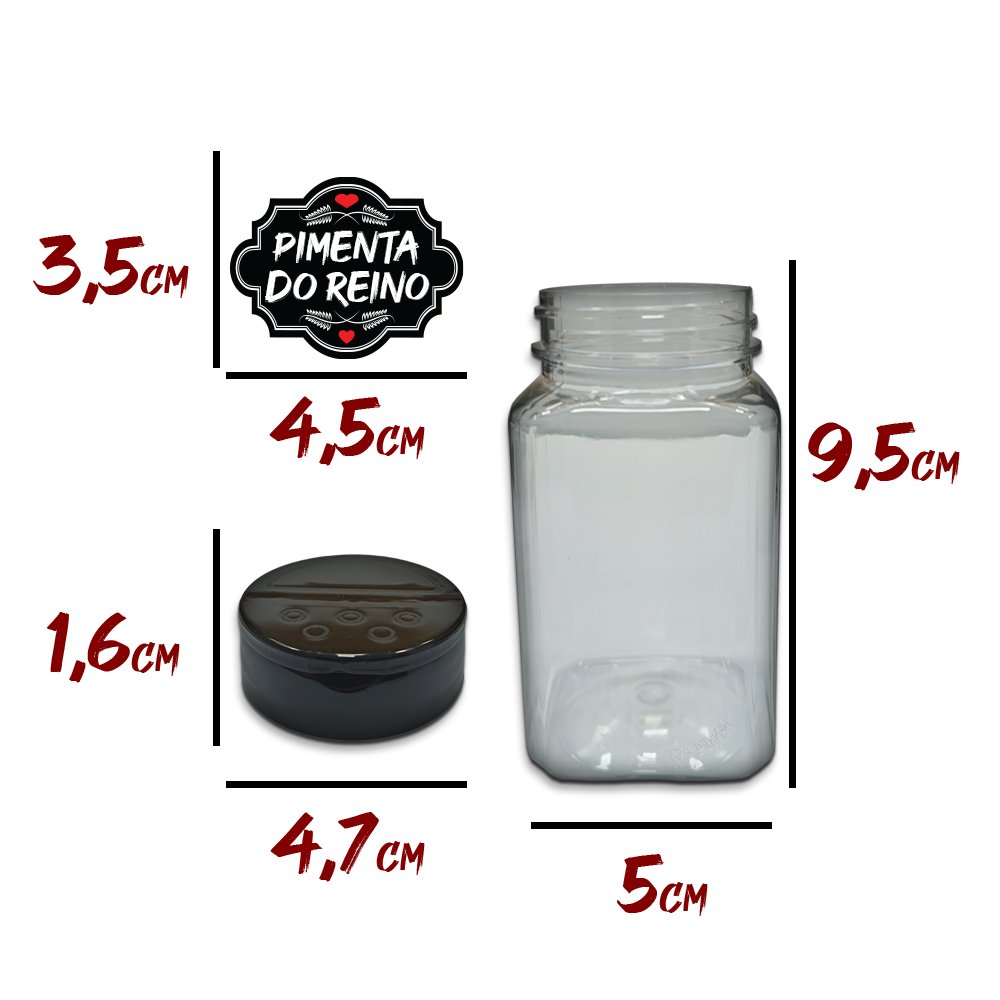 Pote Tempero Kit 8 Potes+24 Etiquetas Adesivas Porta Condimento Q170 ...