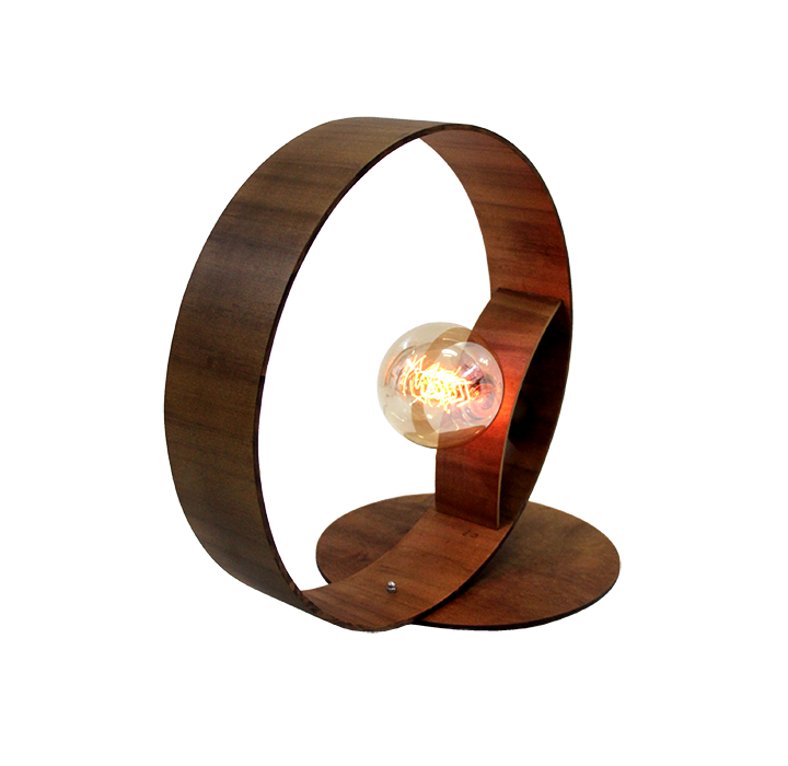 Abajur Cilíndrico Simples Em Madeira - Foxlustres | MadeiraMadeira