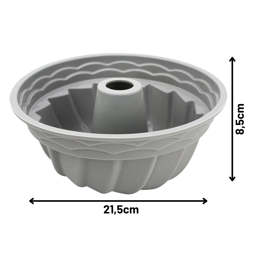 Kit de Formas de Silicone para Bolos e Tortas Cinza | MadeiraMadeira