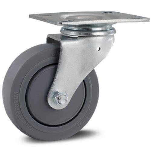 Rodizio Giratorio 6" Cinza C/placa e Roda Performa Série 14 Glp.614.per ...