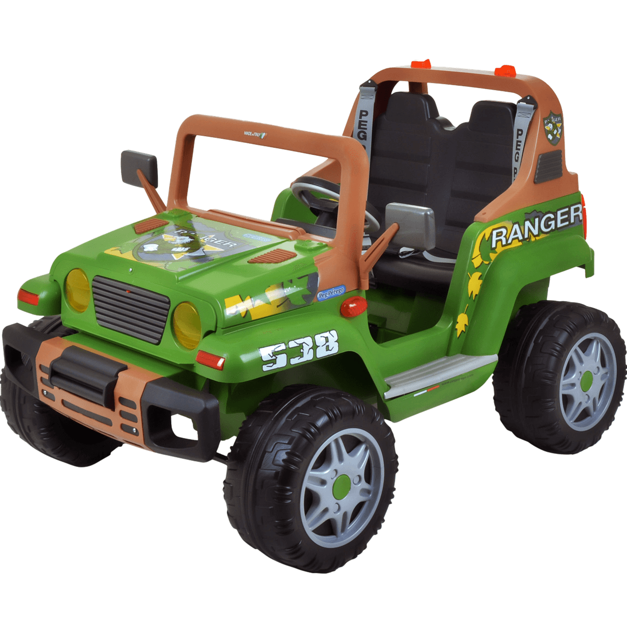 Carro Eletrico Infantil Peg Perego Jeep Ranger 538 Verde 12v ...