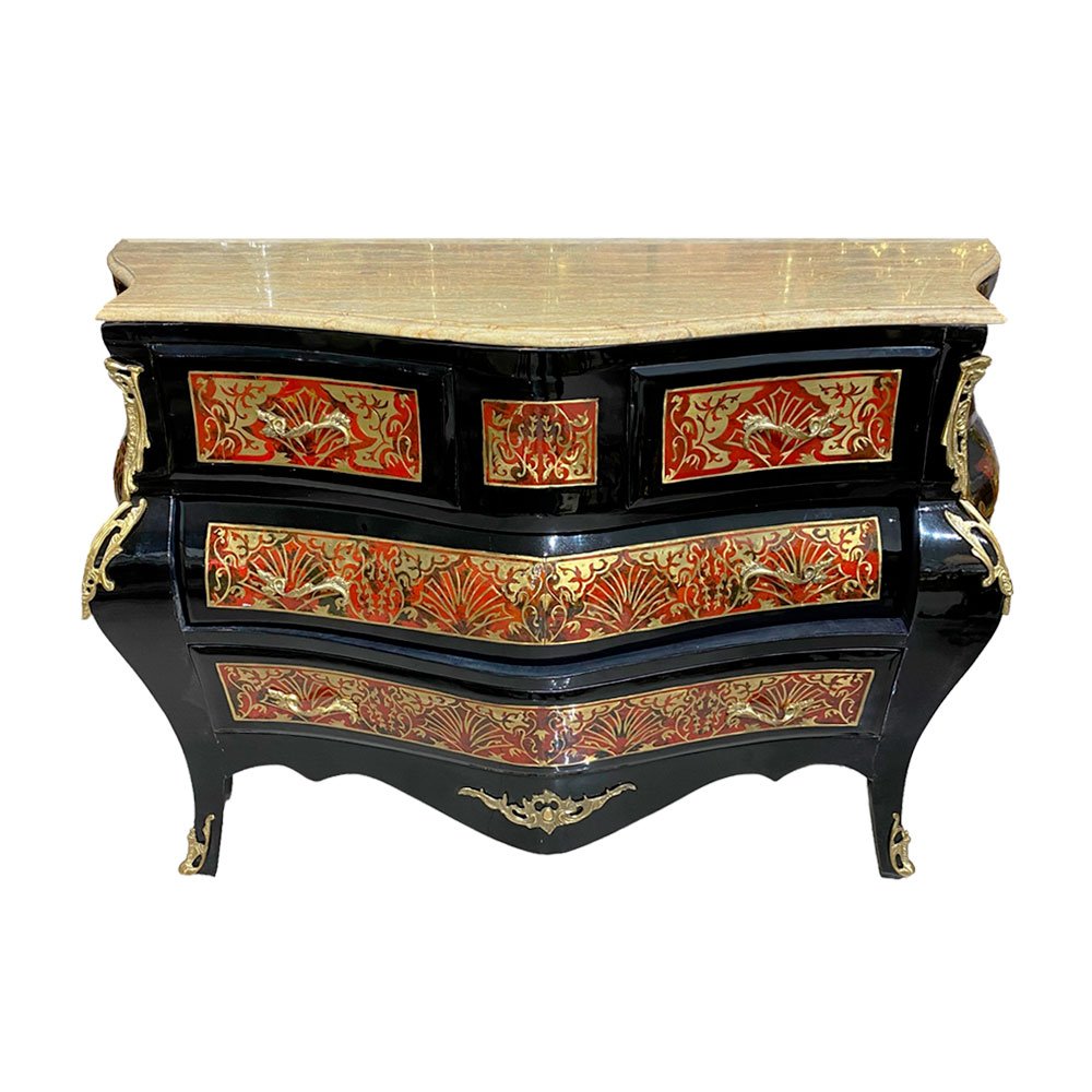 Cômoda Clássica Imperial com Tampo de Mármore - 92x153x62cm ...