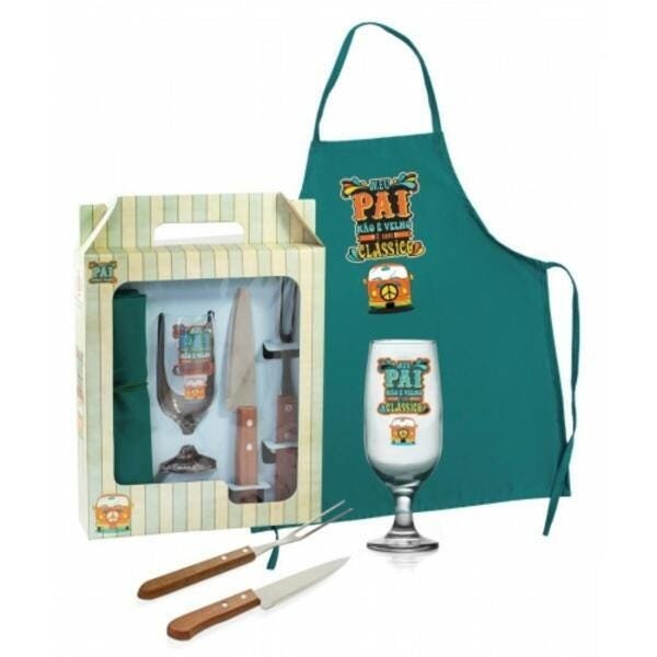 Kit Churrasco Com 3 Peças Meu Pai É Um Clássico | MadeiraMadeira