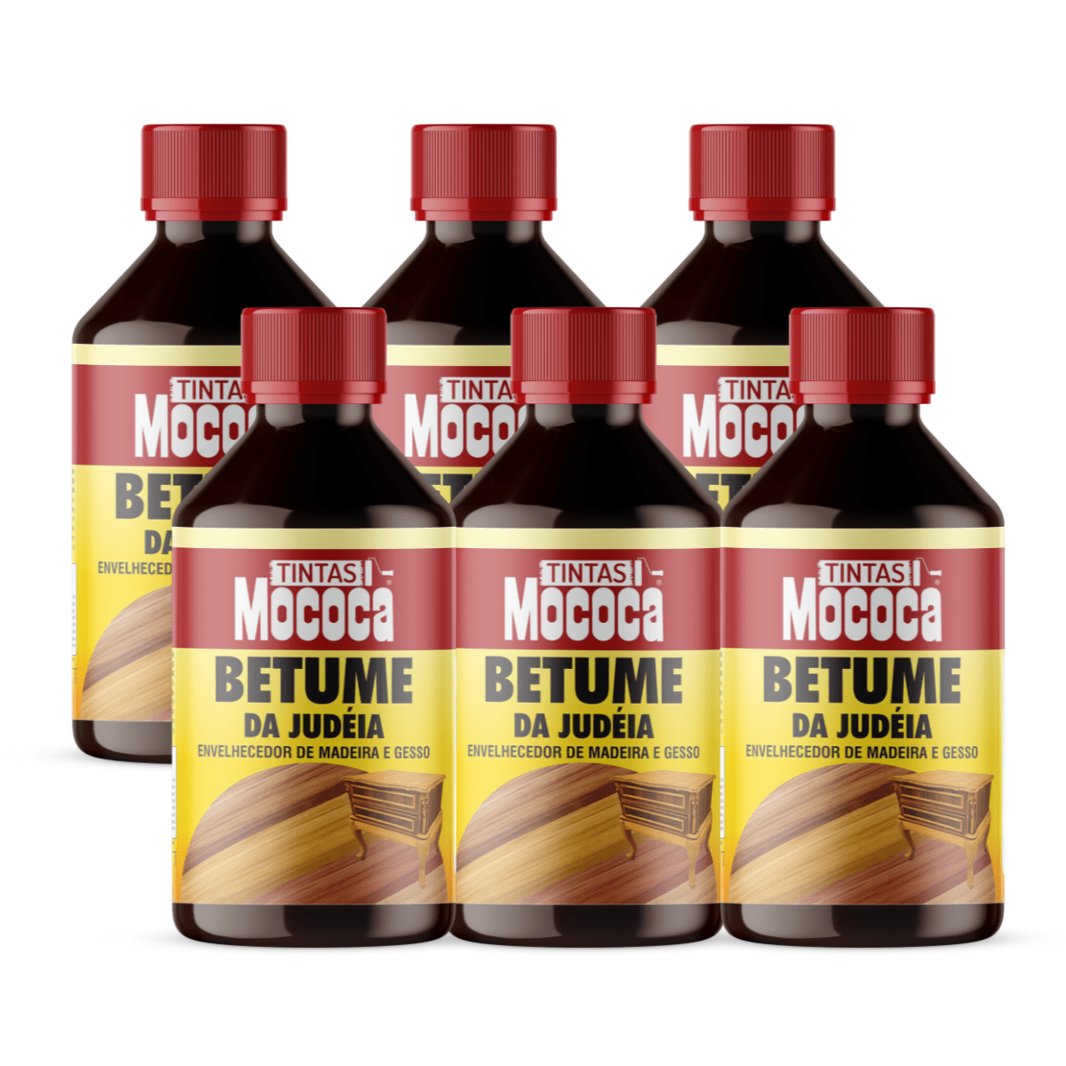 Kit Betume da Judéia para Artesanato Madeira 100ml 06 Unid | MadeiraMadeira