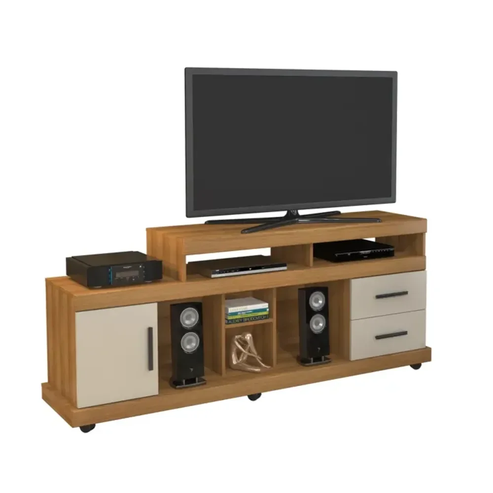 Rack Bem Te Vi para Tv até 70 Polegadas 2 Gavetas e Nicho JCM:Noronha ...