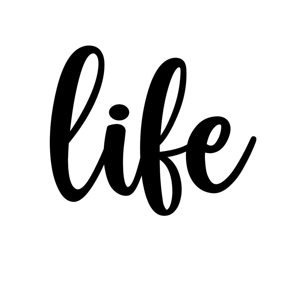 Quadro/ Quadrinho Life 23cm - Palavra Decorativa/ Adorno - Toque 3D ...