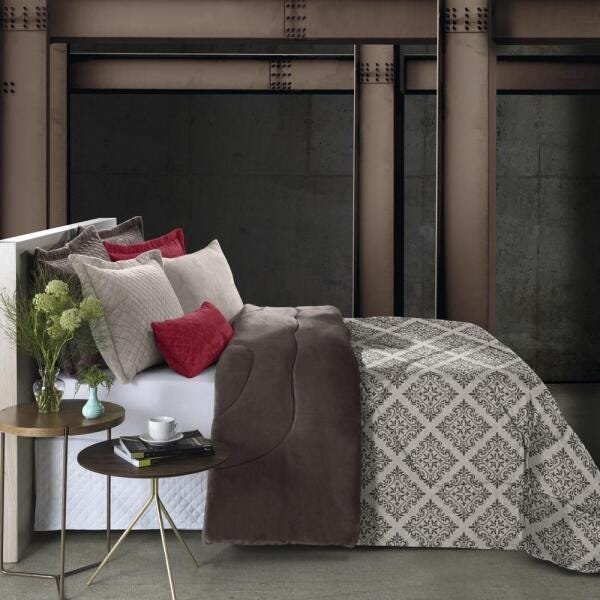 Edredom Casal Slim, Hedrons, Inove, 1,80 x 2,10, Sortimento Firenze ...