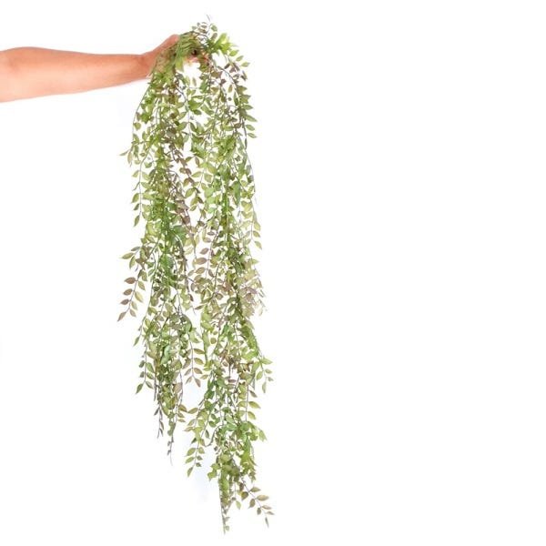 Pendente de Folhagem Artificial Verde Outonada | MadeiraMadeira