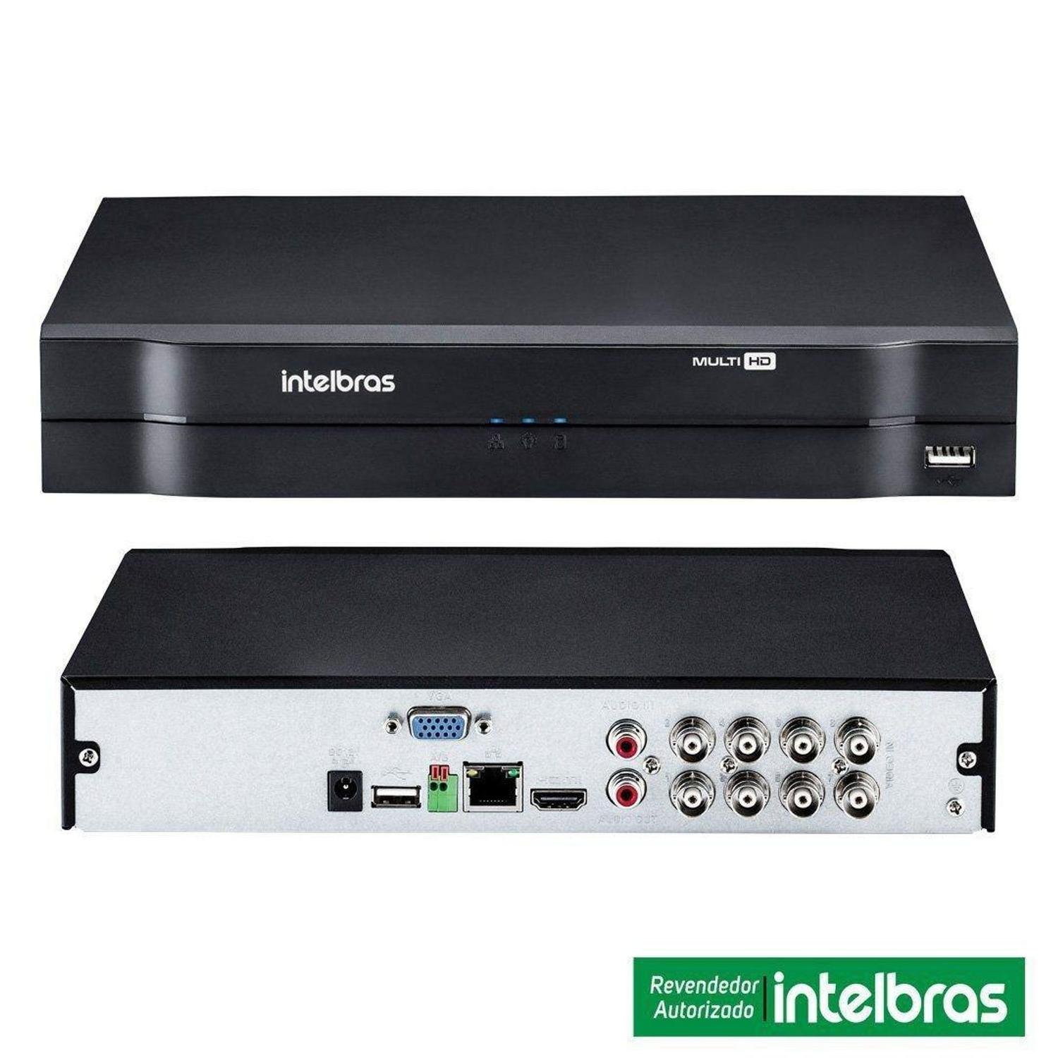 Dvr Intelbras 8 Canais Multi Hd Alta Resolução Mhdx | MadeiraMadeira
